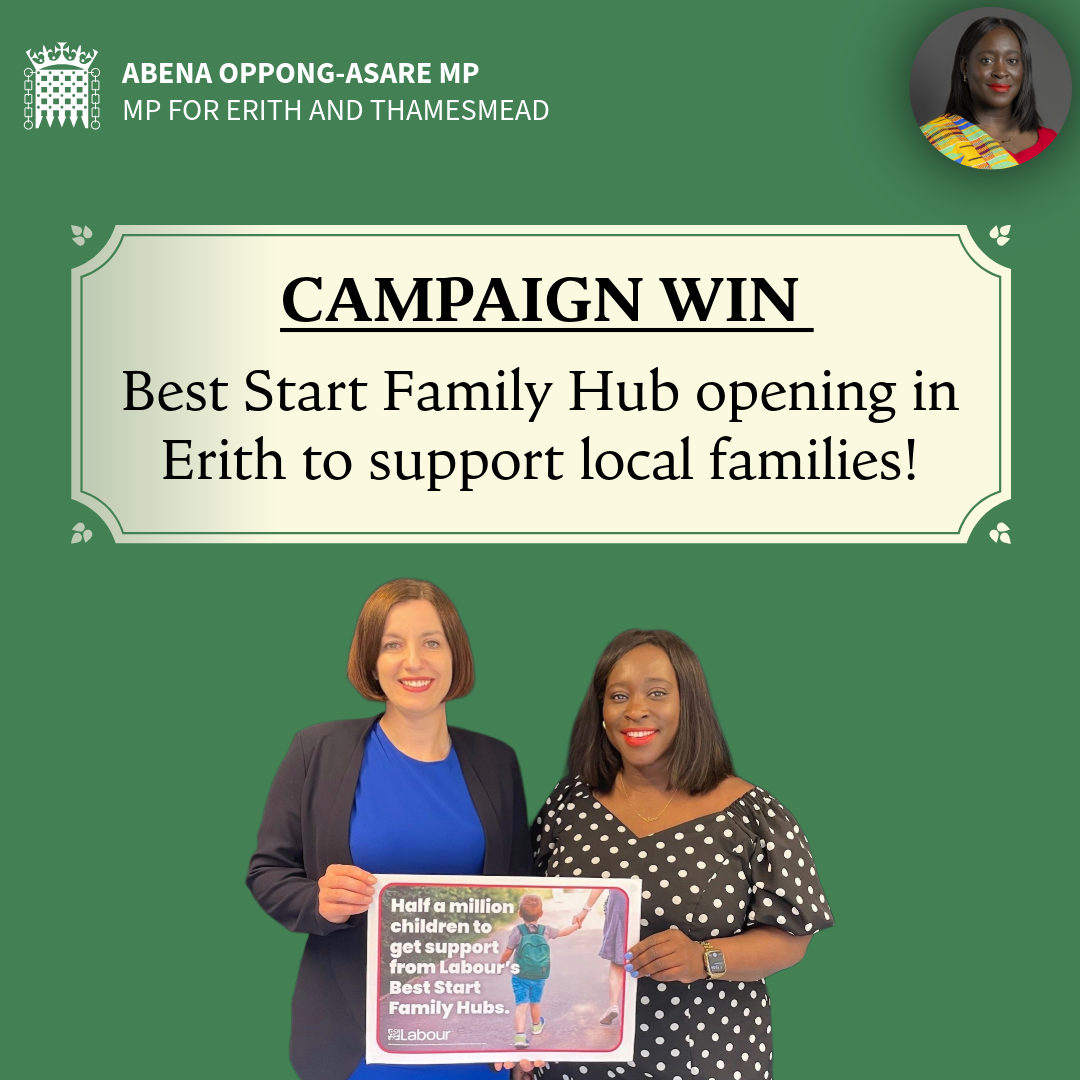 Campaign victory as Best Start Family Hub to open in Erith as part of ...